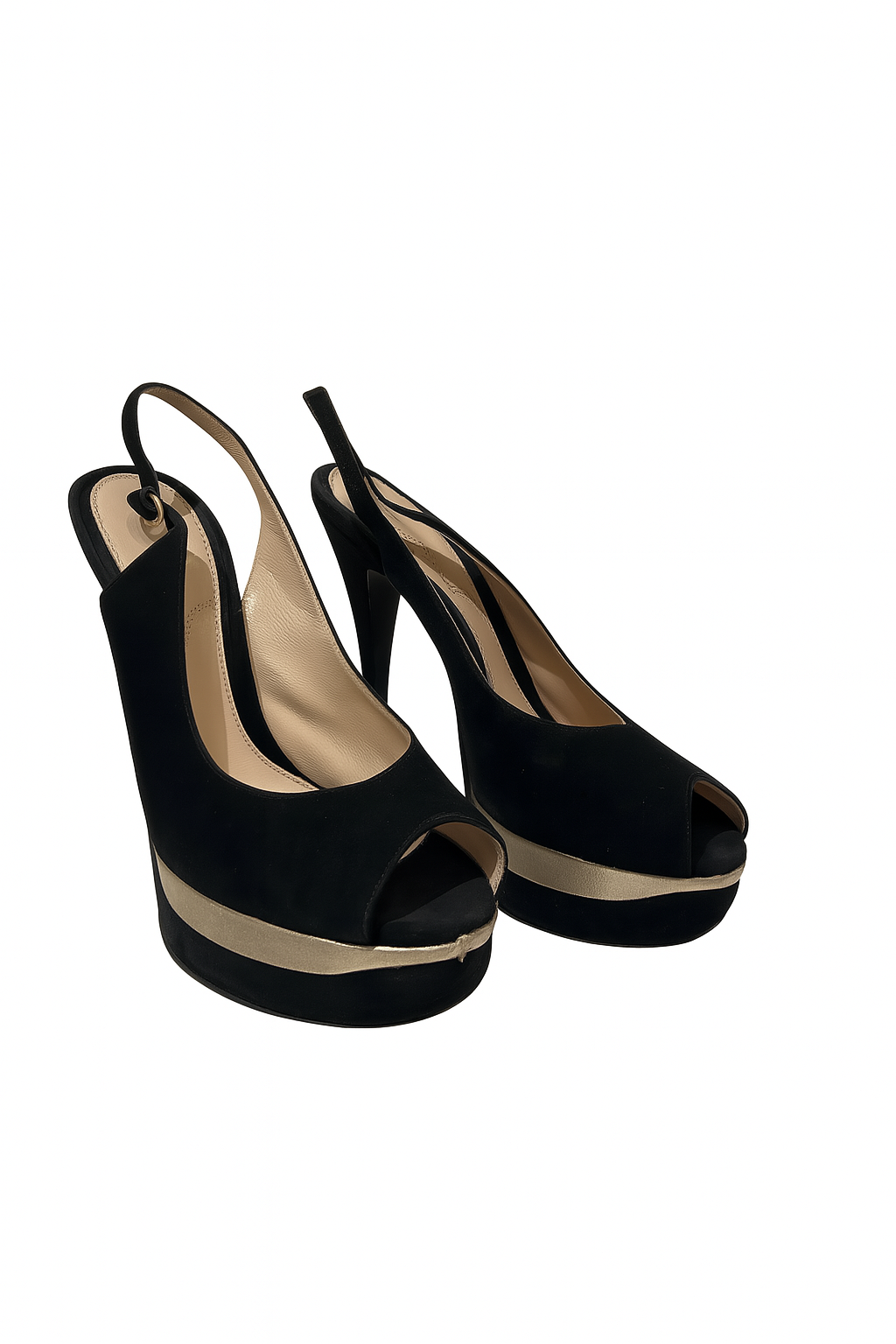 FENDI Black Suede Heels – Meredith Marks