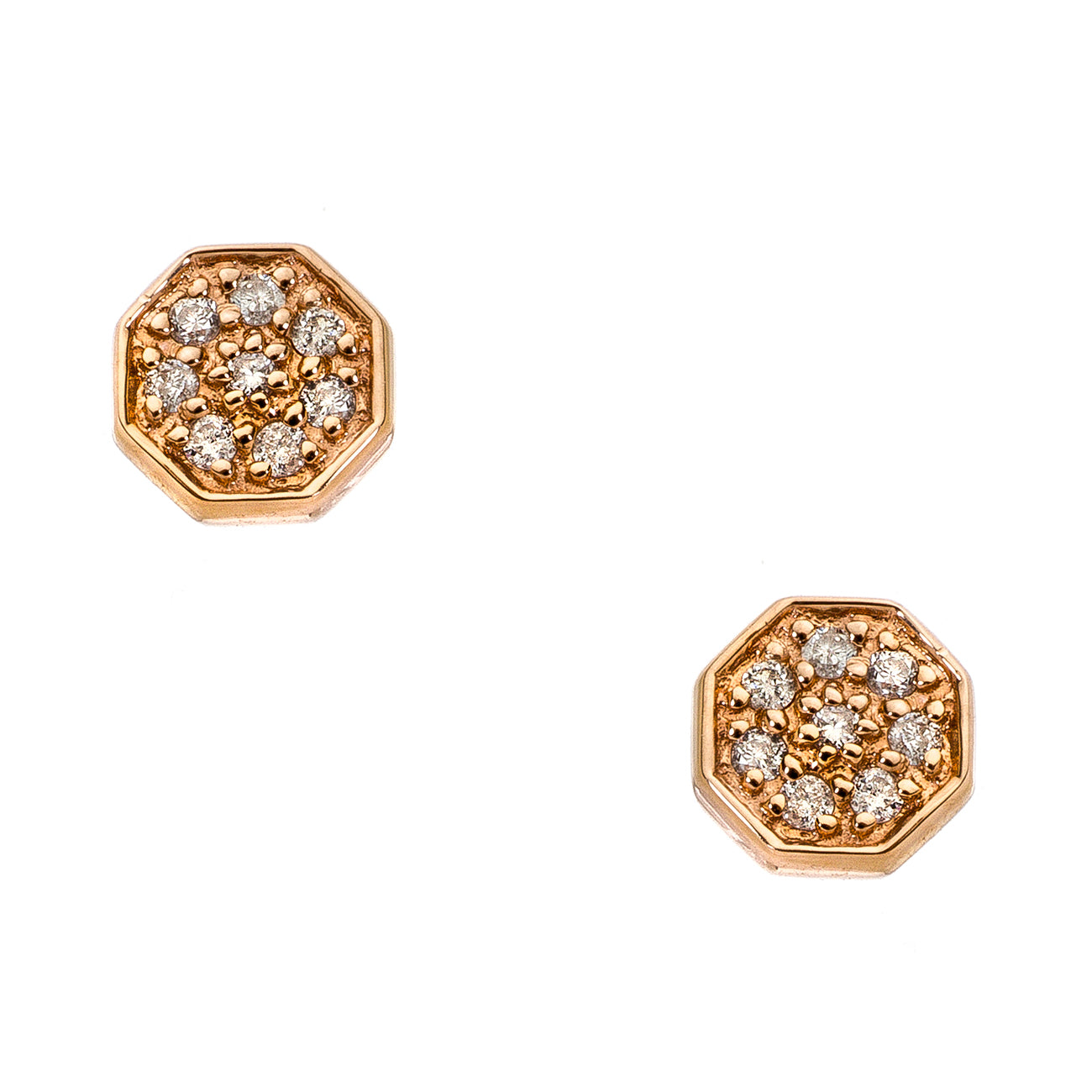 Elizabeth Studs Rose Gold – Meredith Marks