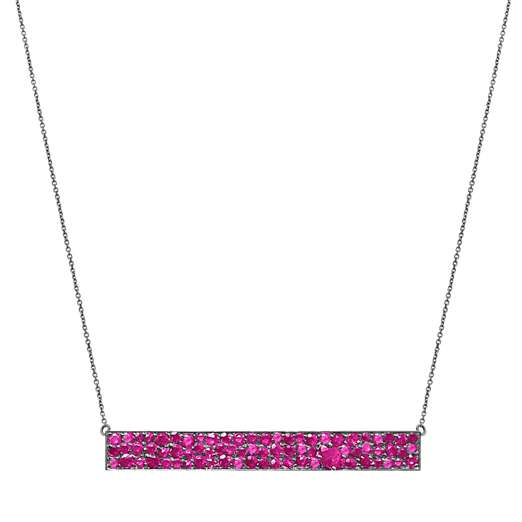 Stardust Necklace Silver Ruby – Meredith Marks